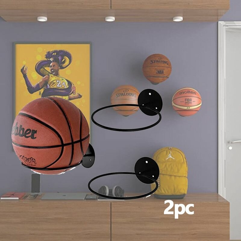 Настенная подставка для баскетбола и футбола,24.5*19.5*6.5 см,2pc