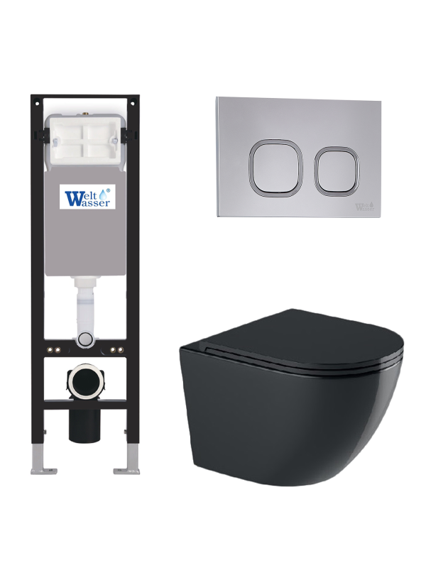 WeltWasser Комплект AMBERG 350 + MERZBACH 043 GL-BL + AMBERG RD-CR WeltWasser