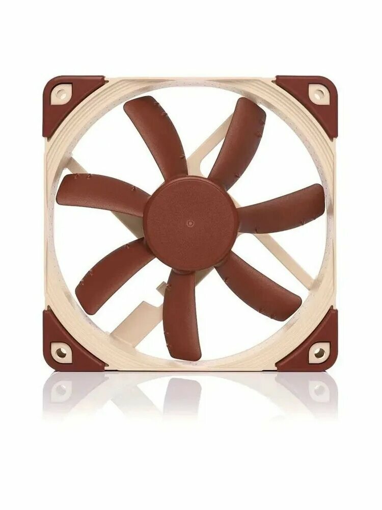 Вентилятор для ПК Noctua NF-S12A PWM 120х25 мм, 4-pin разъем, бесшумный охлаждающий кулер с регулировкой скорости