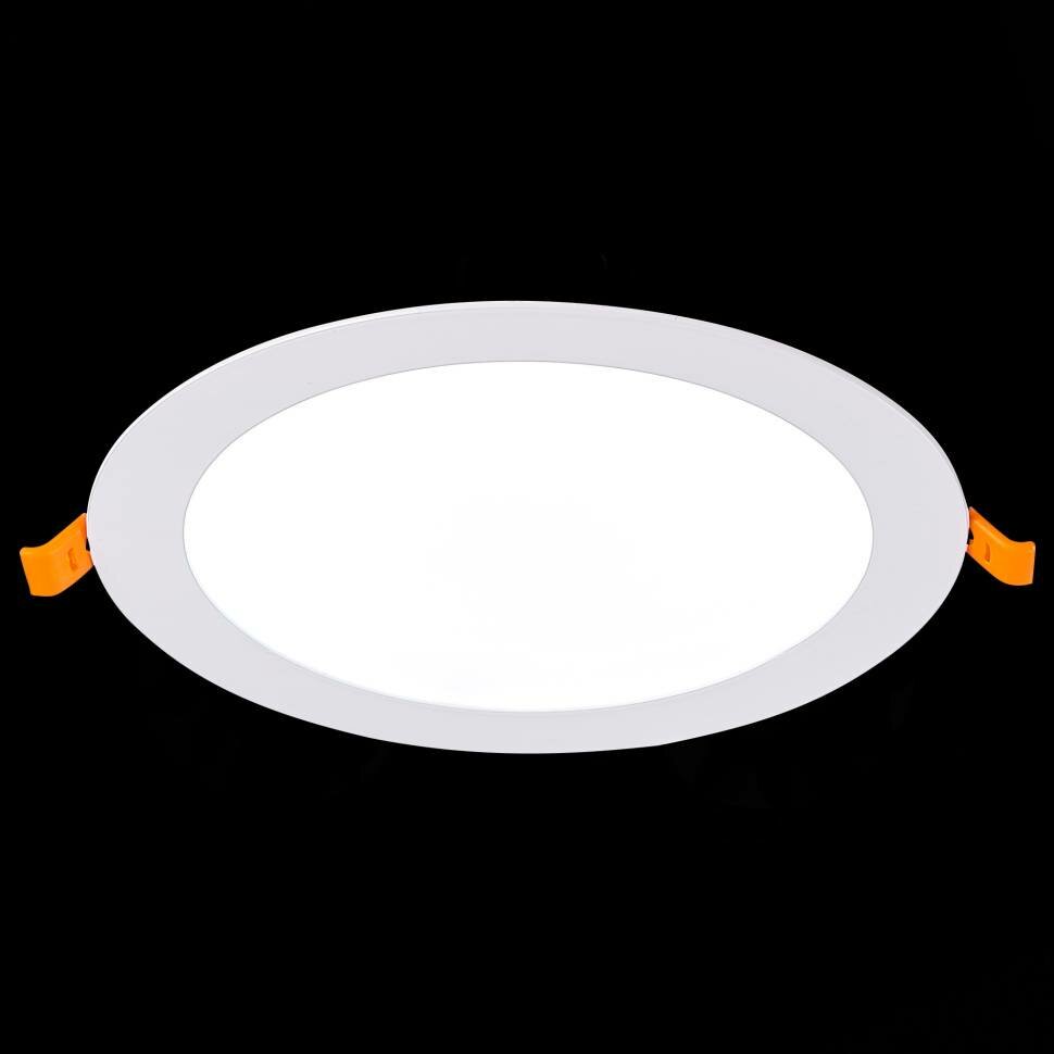 ST LUCE ST209.538.15 Св-к встр. Белый LED 1*15W 3000K 1 020Lm Ra80 110° IP20 D190xH8 90-265V Встраиваемые светильники