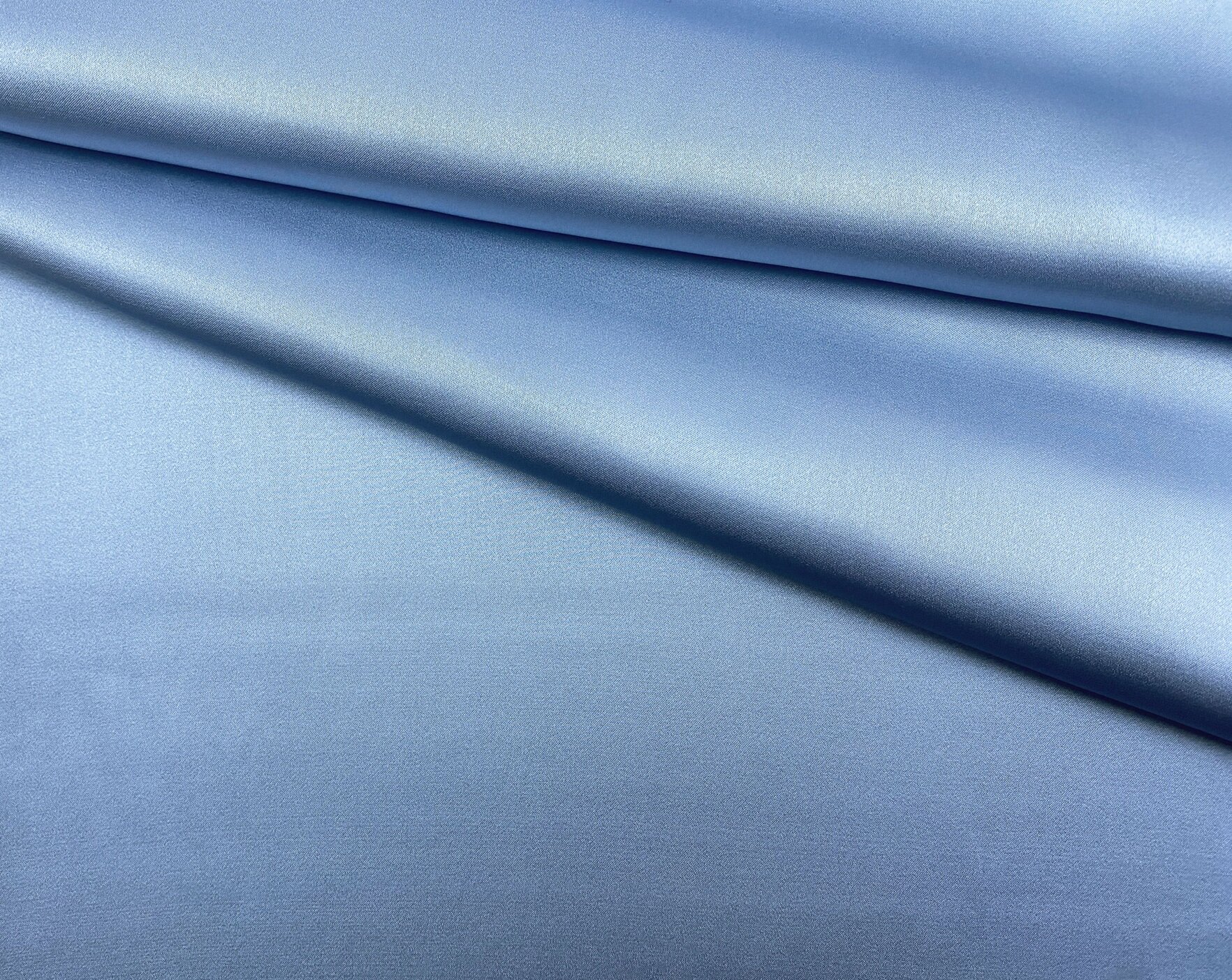 Ткань Шёлк голубого цвета 46794