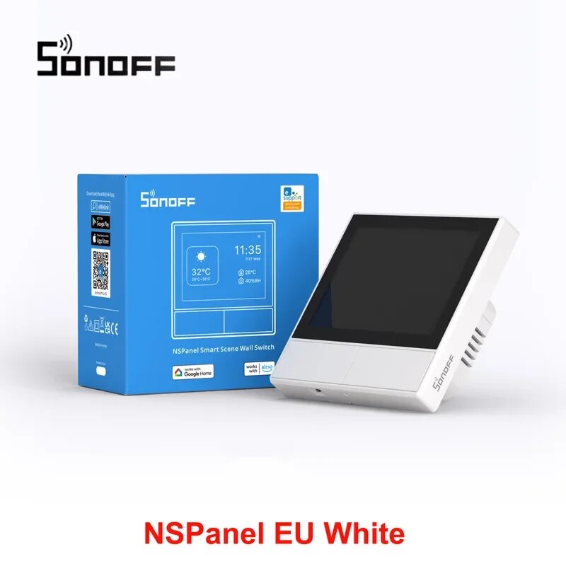 SONOFF NSPanel Умный настенный выключатель Wi-Fi EU White