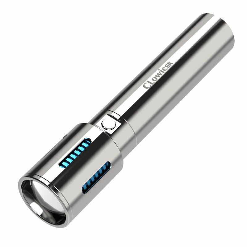 Высококачественный тактический фонарь XHP70 из нержавеющей стали мощностью 10000 люмен с литий-ионным аккумулятором мощностью 21700 Тесла