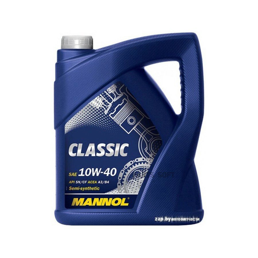 Масло MANNOL Classic 10W40 (4л) от официального дистрибьютора, MANNOL, артикул CL40420