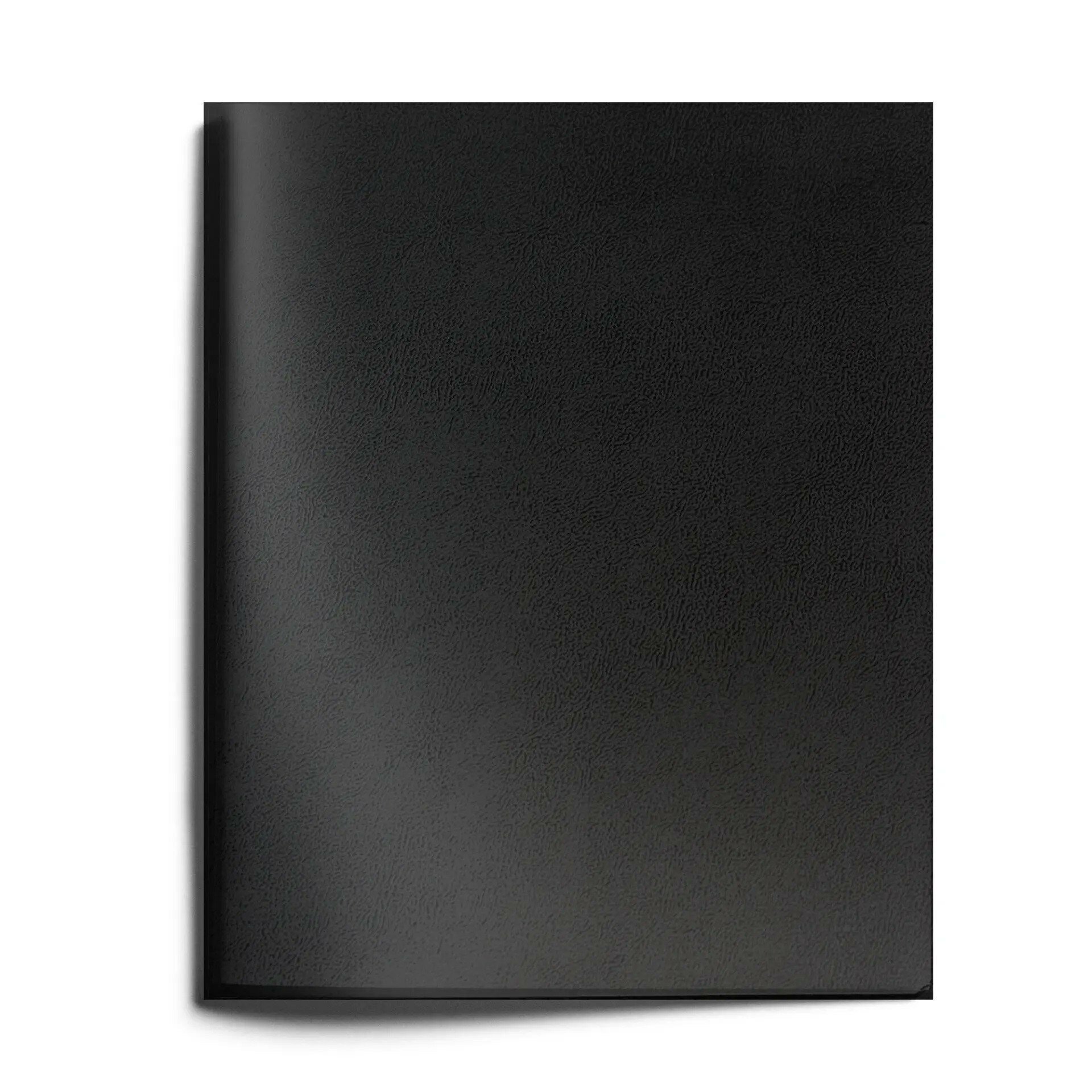 Тетрадь в клетку Listoff, "Черный бумвинил", 48 листов