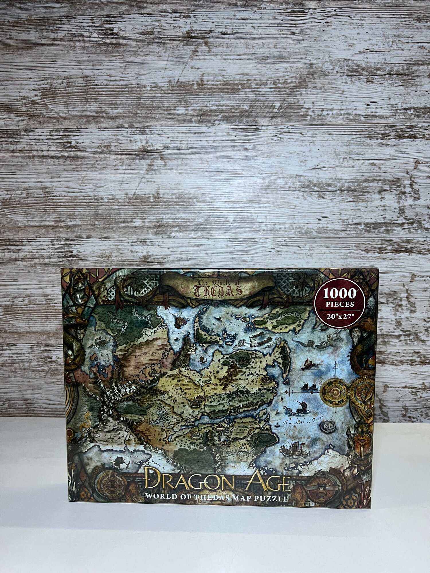Пазлы на 1000 штук, Dragon Age, World of Thedas Map Puzzle, от Dark Horse Deluxe