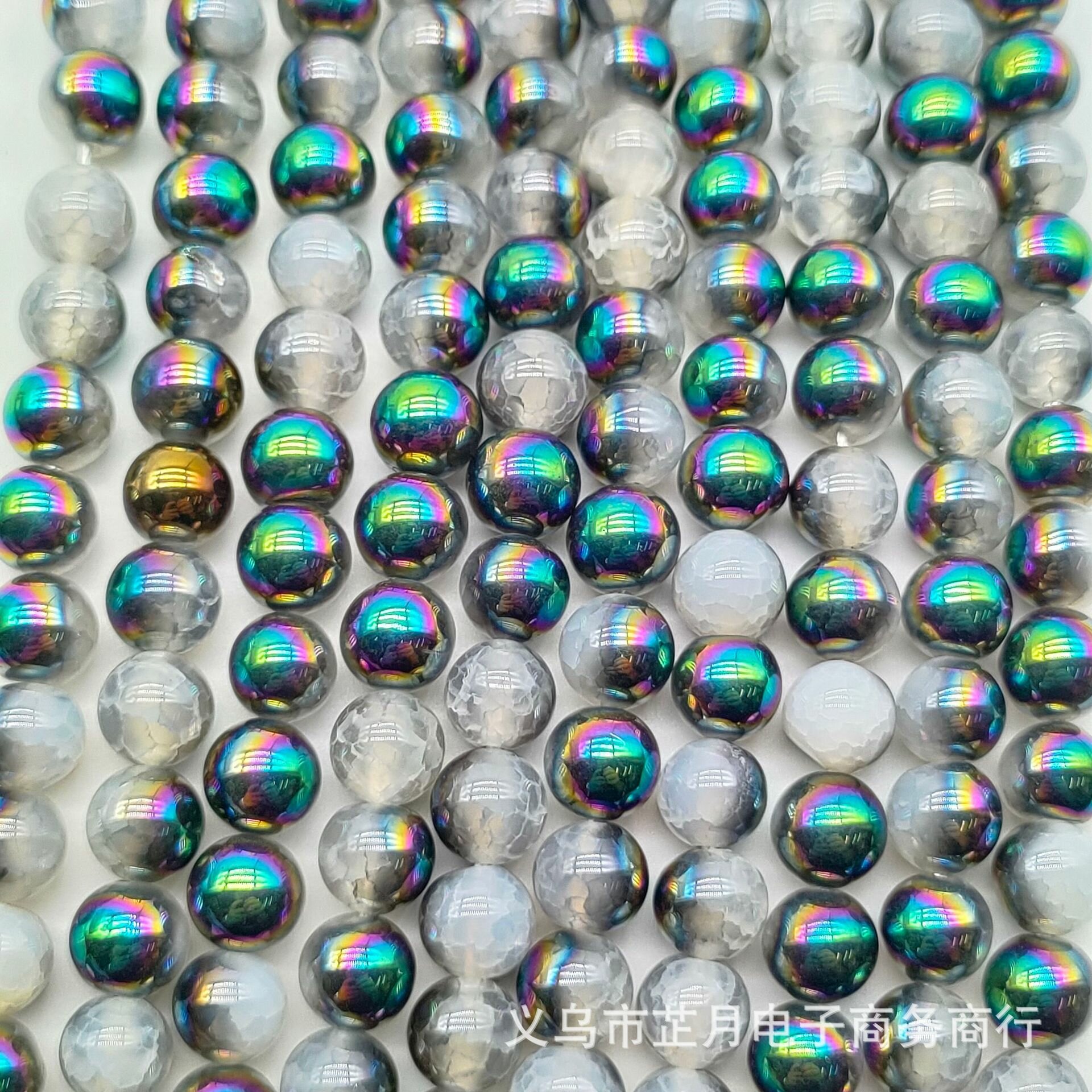 Zhiyue Ювелирные изделия Белый Агат горячий цветок Гальваника полупрозрачные Зеленые украшения DIY аксессуары для