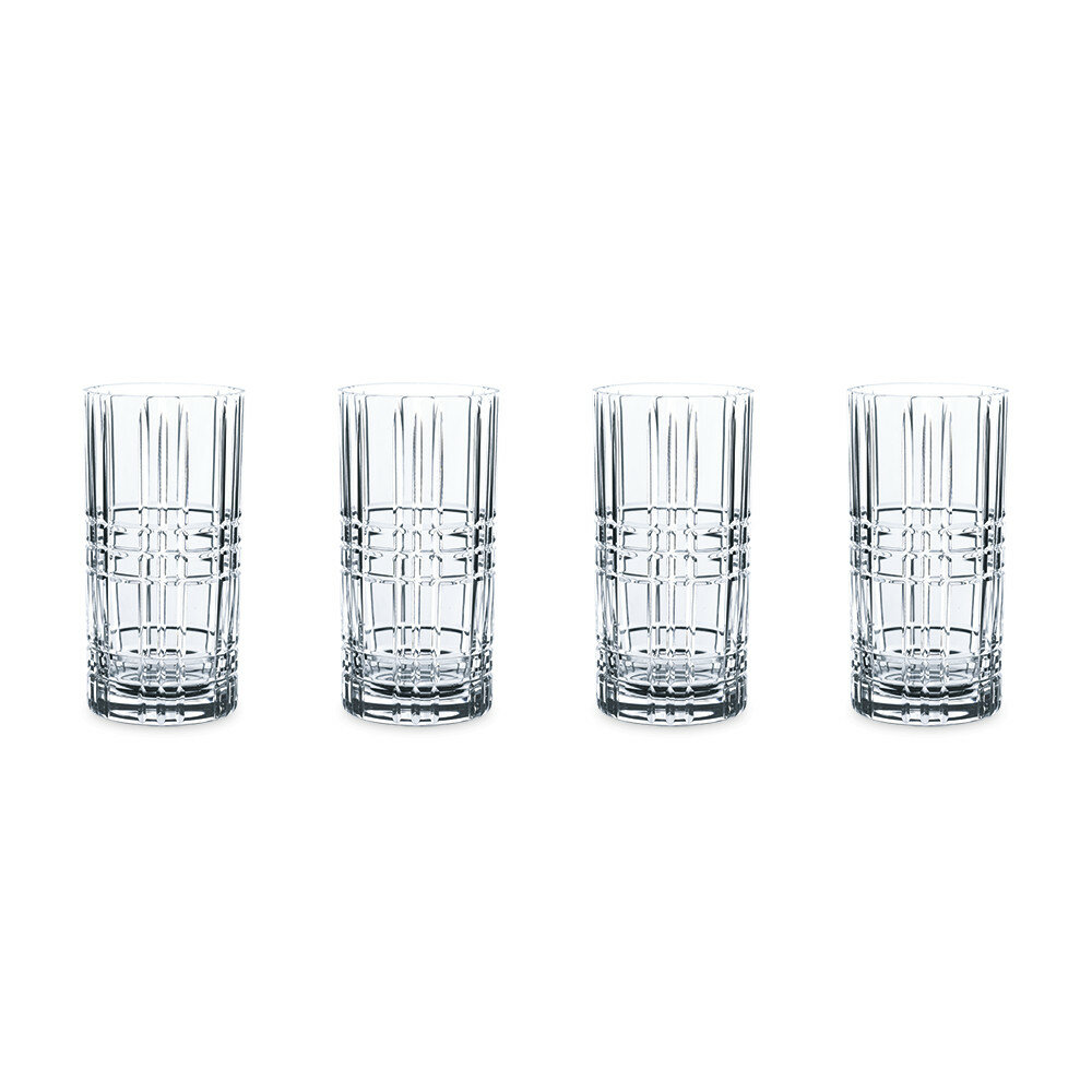 Набор из 4-х стаканов, 445 мл, прозрачный, хрустальное стекло N101049 Square