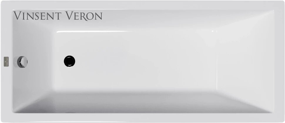 Ванна чугунная Vinsent Veron Square VSQ1407045 140x70 см, белый