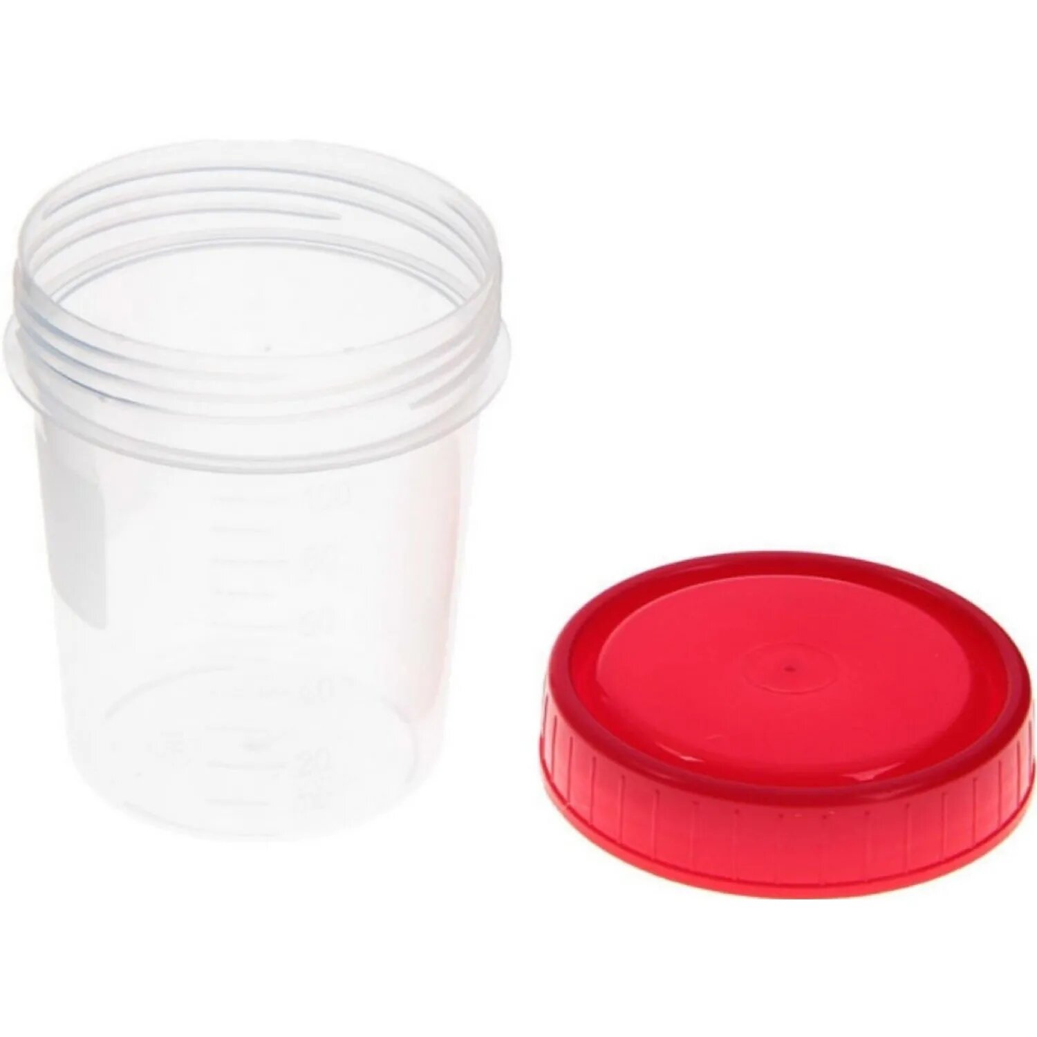 Контейнер 60 мл, град, ПП, инд. уп, стерильный (250 шт/уп)