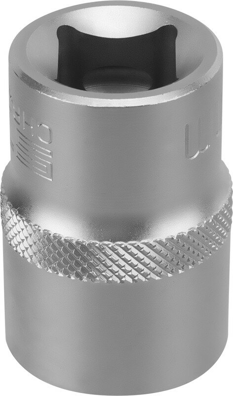 Головка торцевая, 19 мм, 6-гранная, CrV - сталь, под квадрат 1/2"//Stels