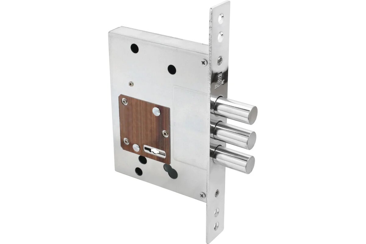 Булат Замок врезной для метал. дверей ЗВ8-8.60.00.3(16).08 хром сувальд б/о б/наклад 5кл. 14934