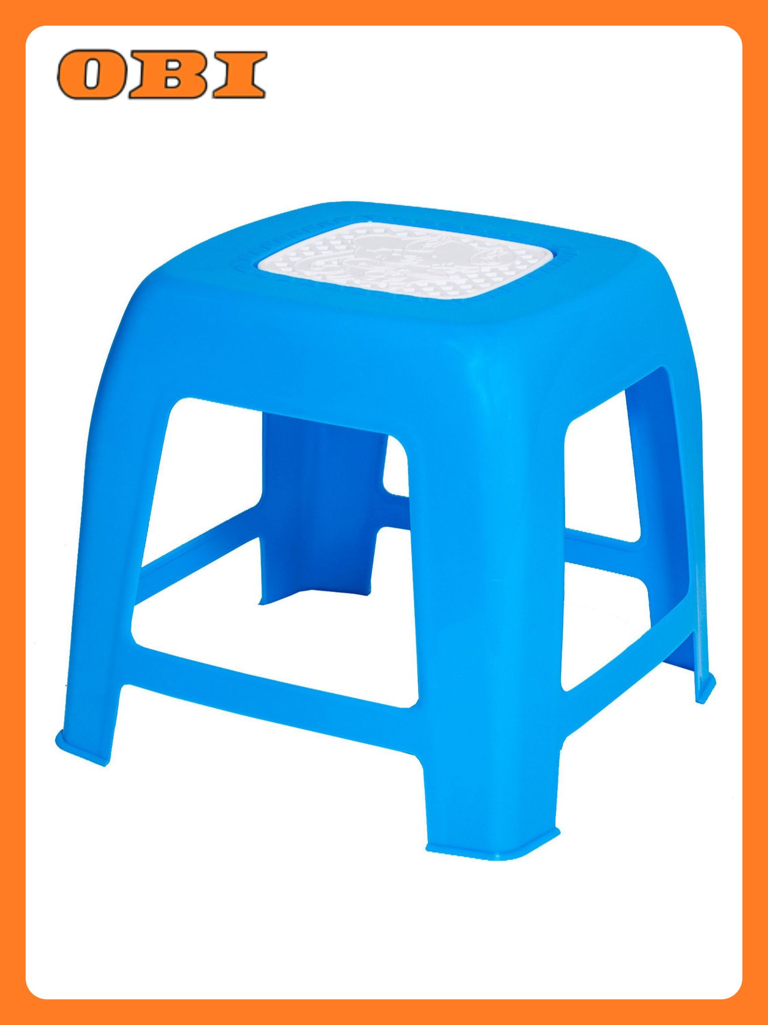 Табурет Стандарт Пластик, детский, голубой, пластик, 30x30x26,5 см