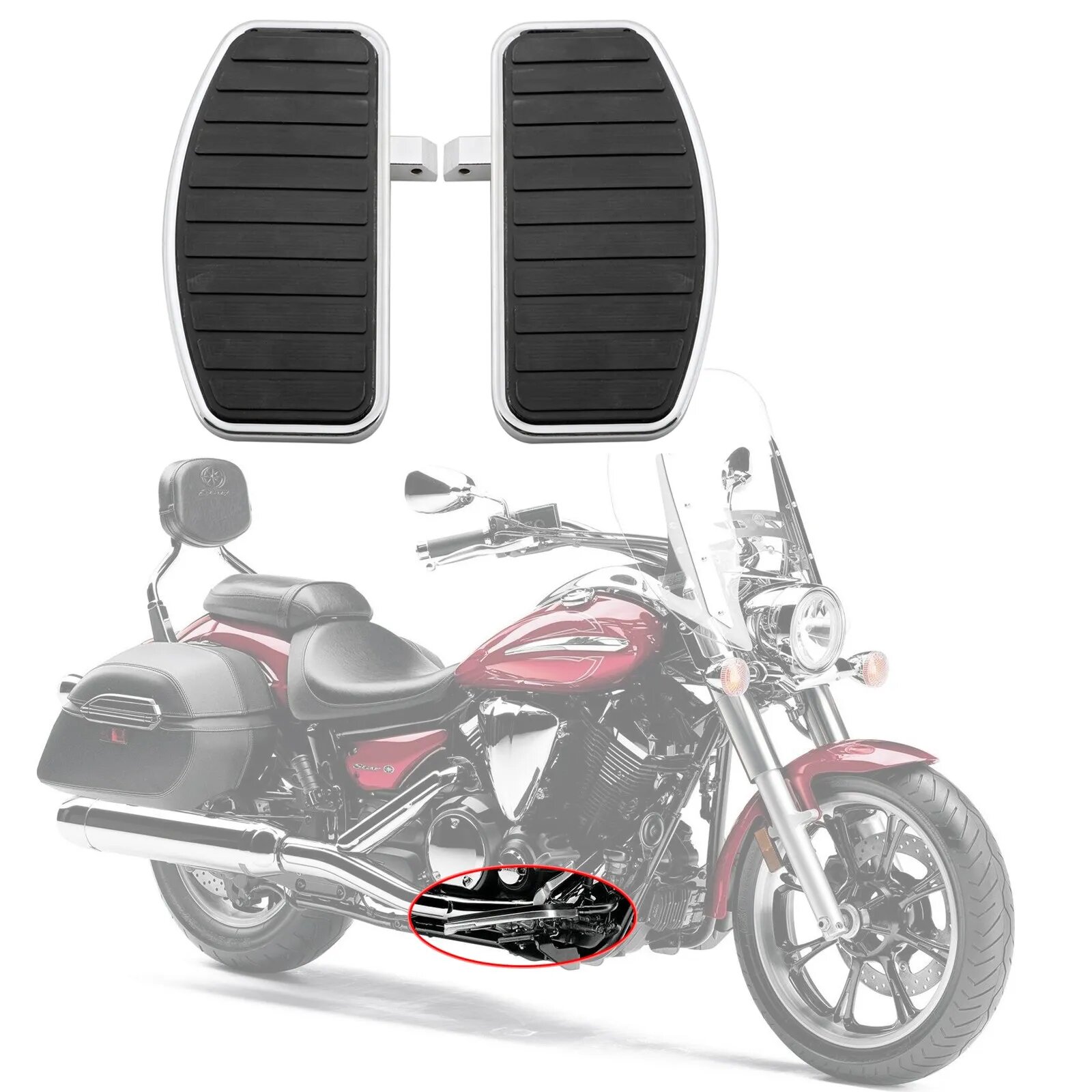 Передняя или задняя Напольная доска для Honda VTX 1800 1300 Suzuki VL800 VL400