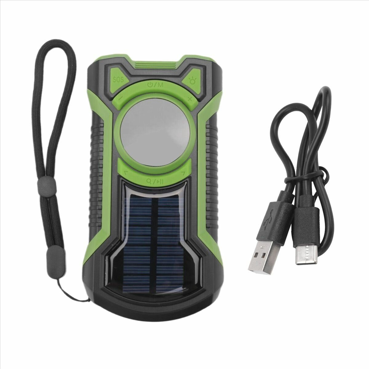 Портативное погодное радио AM/FM/NOAA-C с ручным приводом на солнечной энергии