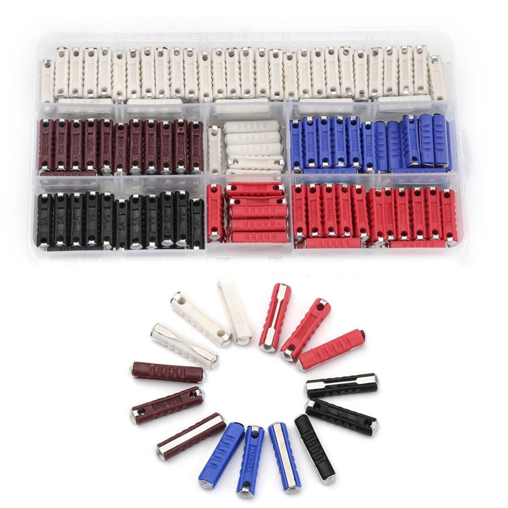 Набор автомобильных предохранителей для европейских автомобилей (200 шт.)