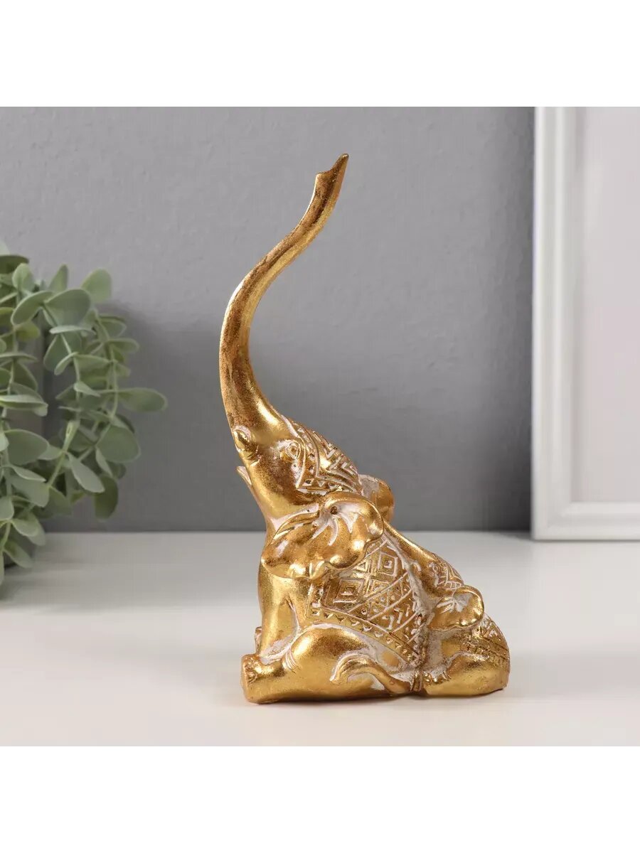 Сувенир слон и слоненок фигурка для декора дома оберег