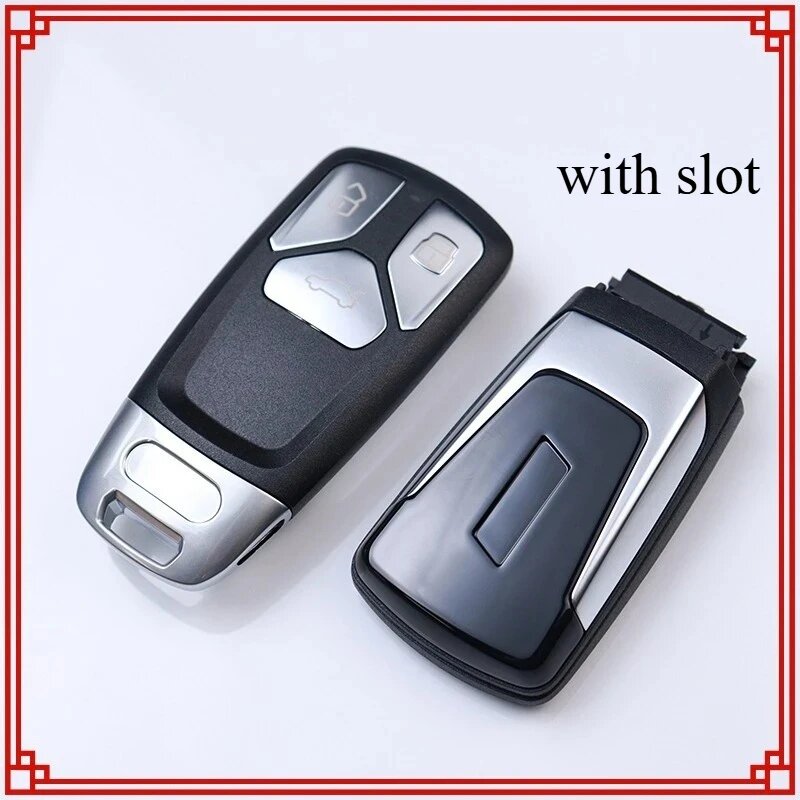Для Audi A4 A5 A4L A6 S6 Q3 SQ5 Q5 Q7 S7 TT A6L RS S S4 2016-2020+ S5 S8 1:1 Сменный корпус автомобильного ключа, чехол-брелок 3BT-With slot