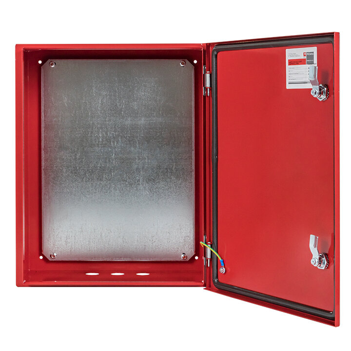 Щит с монтажной панелью EKF навесной, размер 500x400x220 мм, степень защиты IP54, цвет RAL 3001