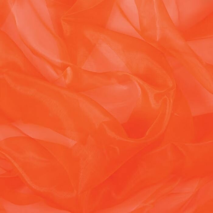 Органза Hot Orange (огненно-оранжевый) 500*140 см