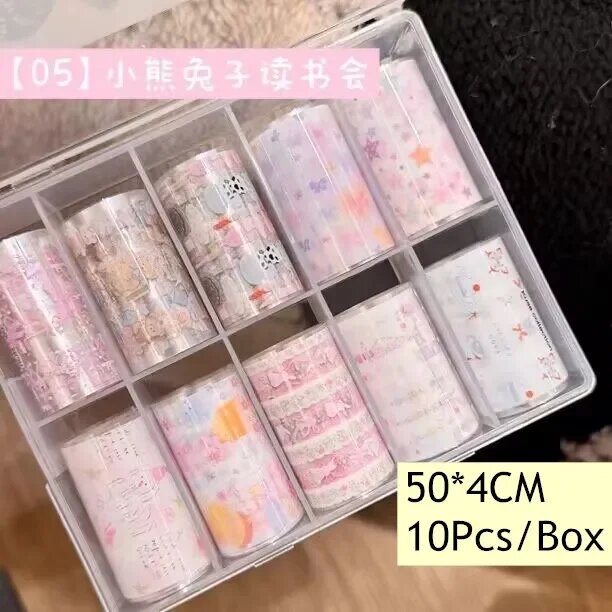 Набор для маникюра Misscheering 10 рулонов фольги для ногтей 05-50CM-3.5