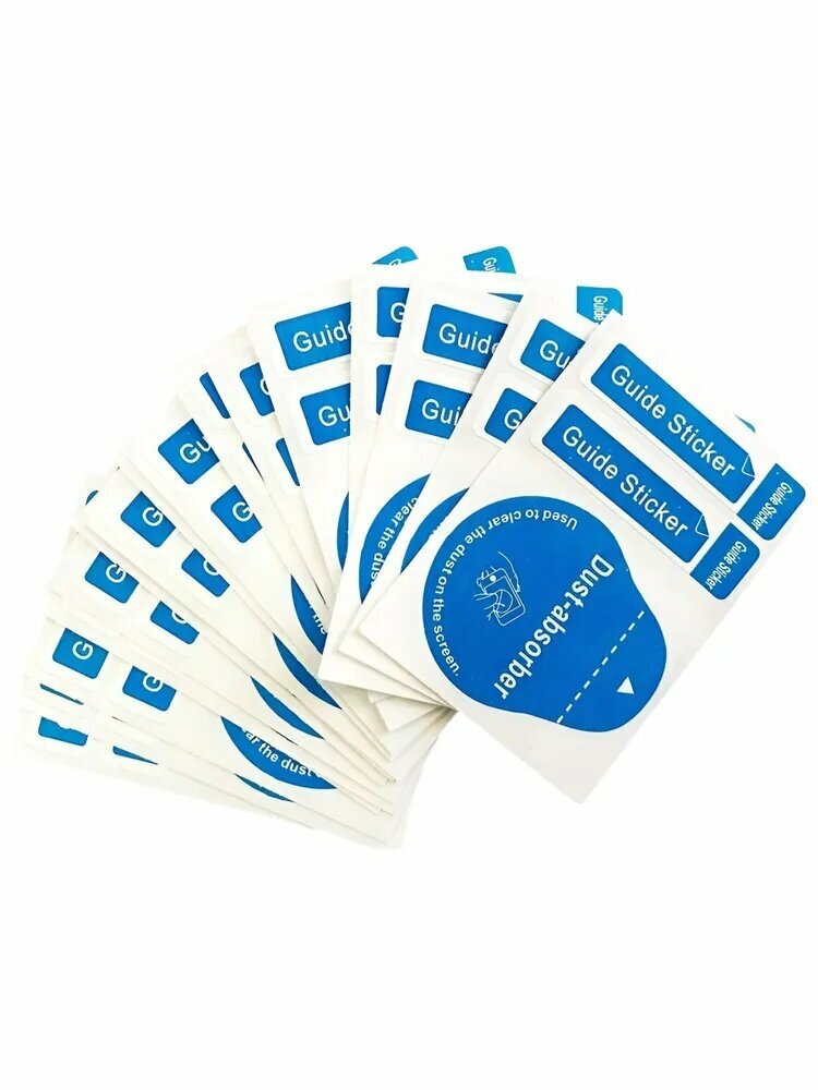 KNOW EASY-Комплект 50 шт. Cтикер (наклейка) для удаления пыли с экрана перед наклейкой защитного стекла