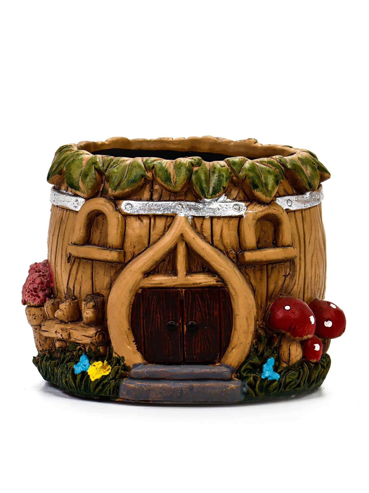 Декоративный горшок для цветов «Домик», 350 мл, 10×10×8 см, керамический, Greengo