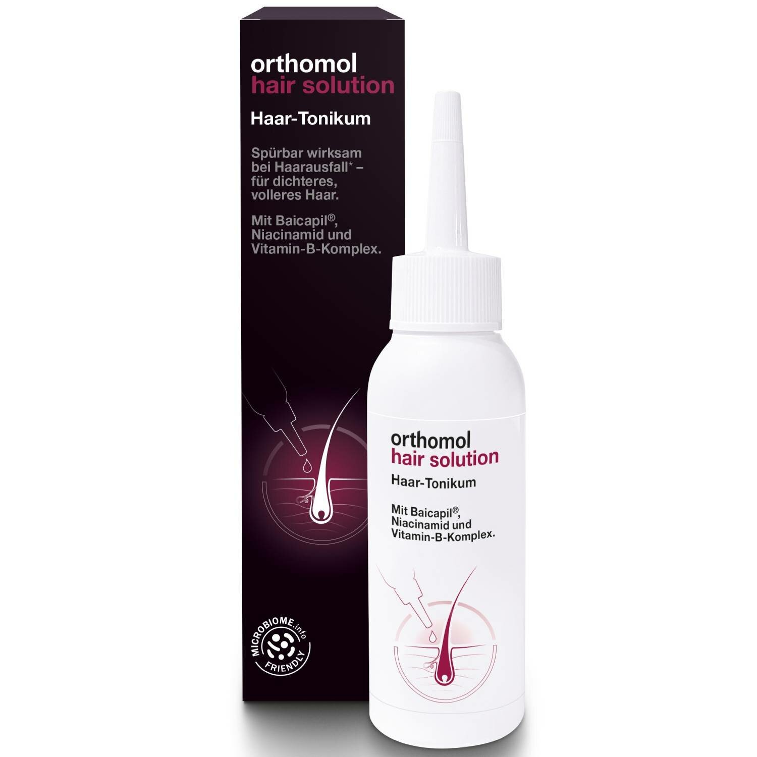 Лосьон-тоник Orthomol Hair Solution, для густоты волос, без спирта, 100мл