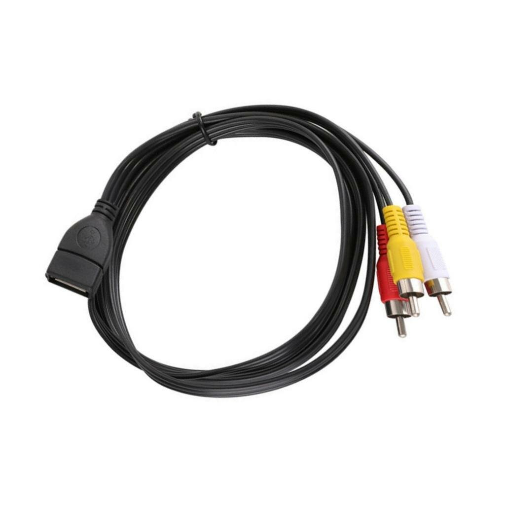 USB-кабель AV на 3 RCA, 150 см, Разъем USB female