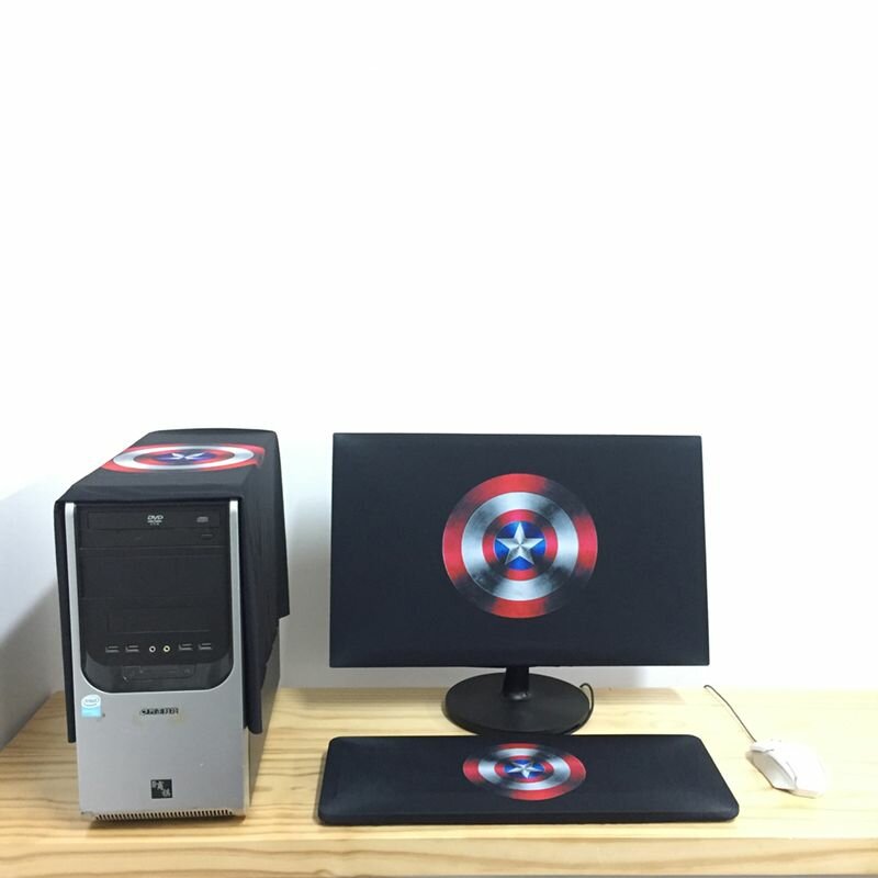 Новый чехол для настольного компьютера, чехол для монитора, ткань для изогнутого экрана, универсальный современный простой трехкомпонентный набор