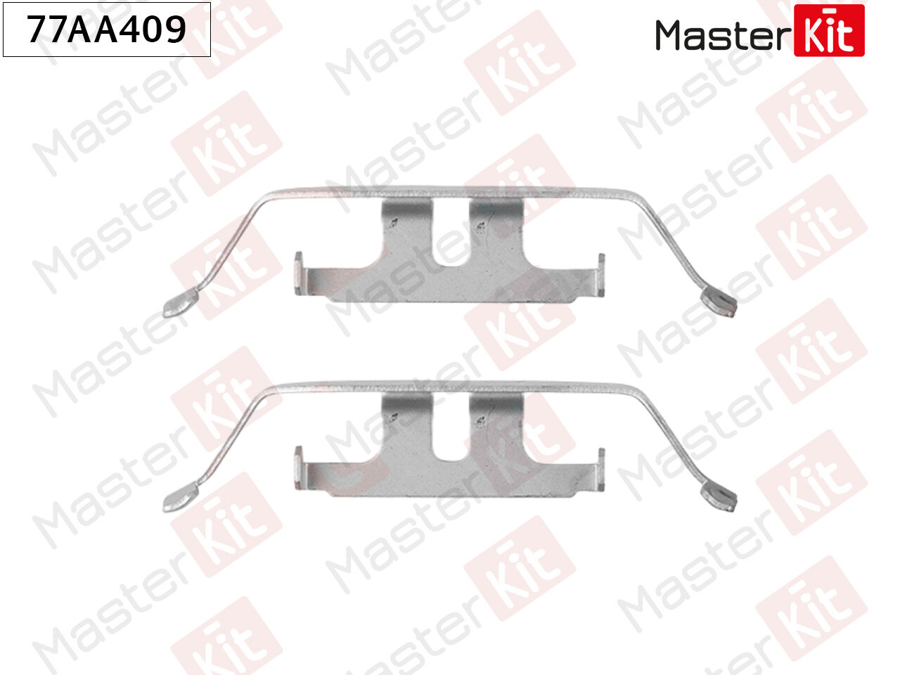 Комплект установочный тормозных колодок BMW 1F213F30F804F32F82 11- MasterKit 77AA409