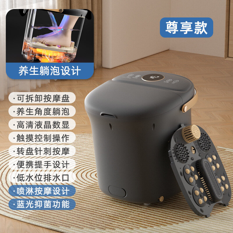 Новая ванночка для ног с полностью автоматическим массажем и подогревом, ведро для замачивания ног, домашняя ванночка для мытья ног, электрическая ванночка для замачивания ног с постоянной температурой, оптовая продажа
