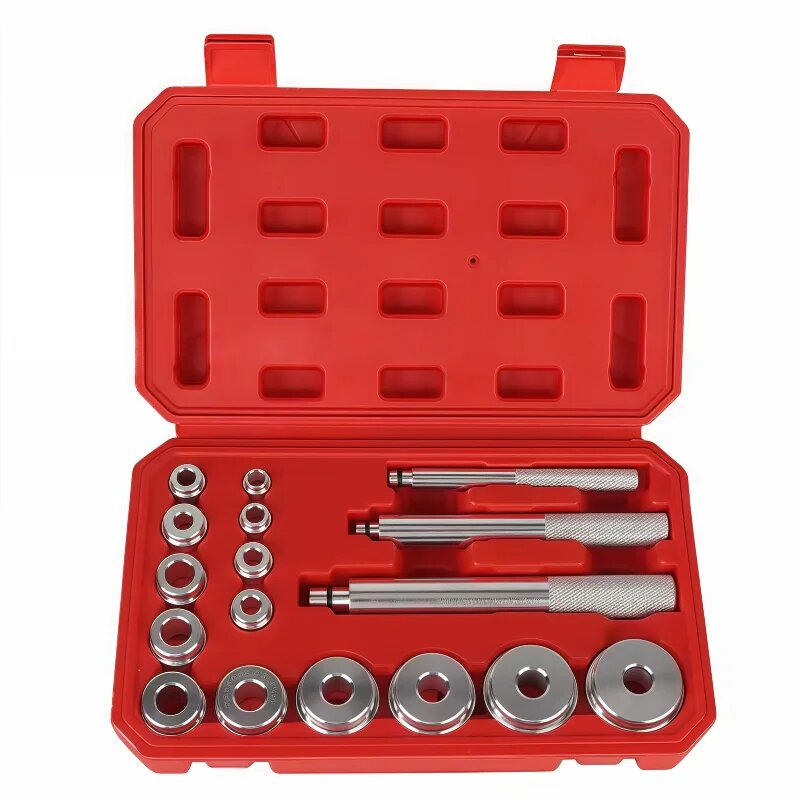 Комплект прессы для подшипников, 17 шт, гонки подшипников и драйвер уплотнений, адаптеры подшипников, установщик уплотнений, комплект драйверов подшипников для установки подшипников