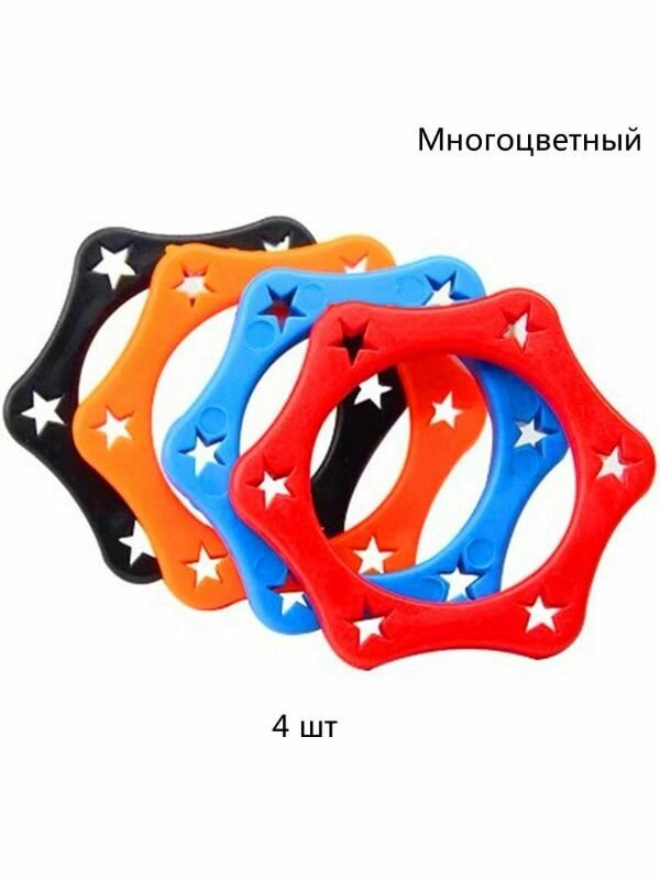 Аксессуар для микрофона для конференций Кольцо для микрофона шестиугольное противоскользящее, разноцветный