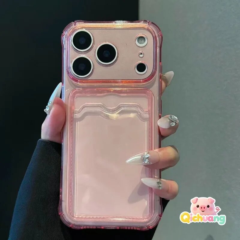 Чехол для телефона Realme C67 C65 C63 C61 C55 C53 C51 C35 C33 C33S C31 C30 C30S C11, однотонный, с простым держателем для карт, ударопрочный