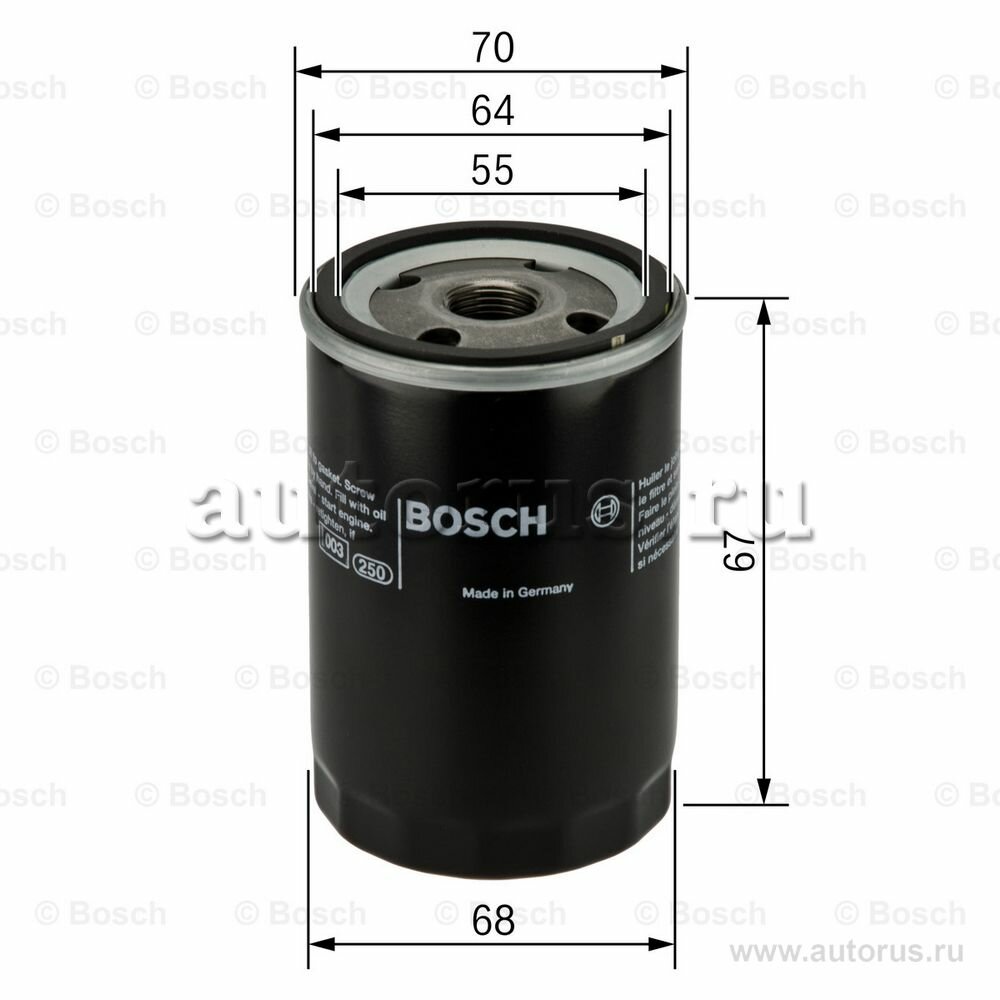 Фильтр масляный BOSCH
