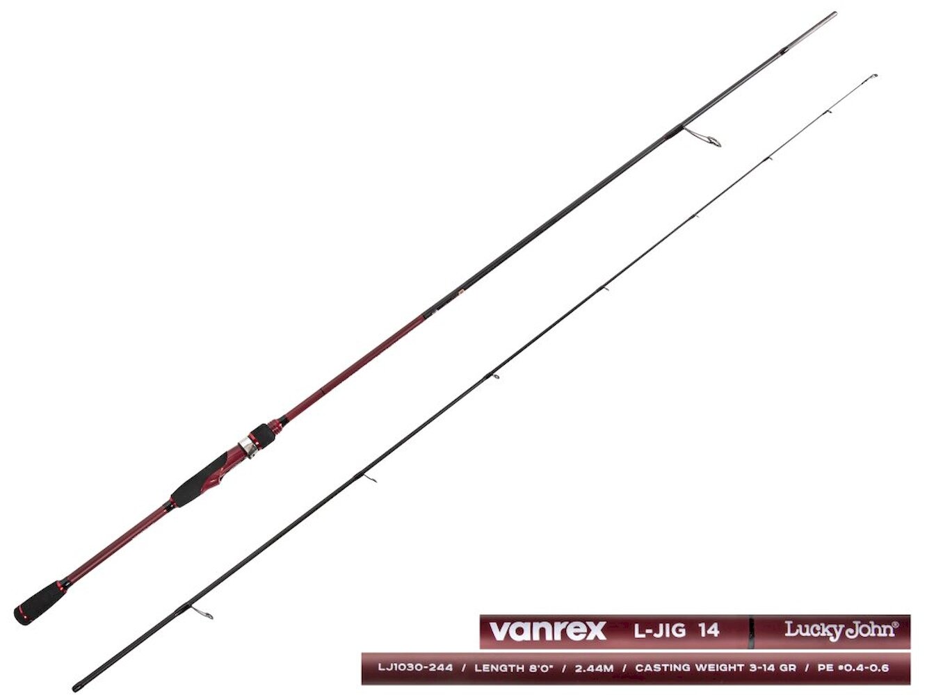 Удилище спиннинговое Lucky John Vanrex L-JIG 14 8'0/2.44