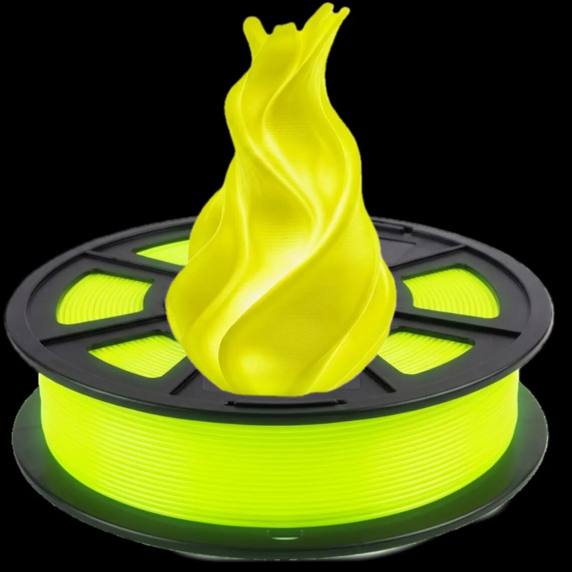 Filajoy3D TPU 95A Светящийся Филамент для 3D-печати 1.75 мм 250 г Желтый, TPU -Glow Yellow