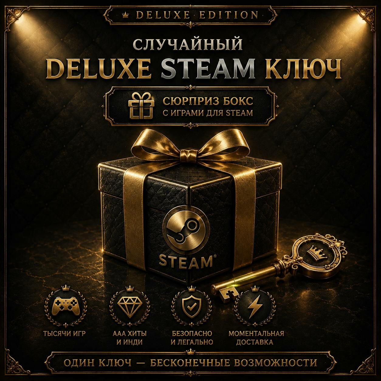 Случайная игра Steam / Случайный ключ Steam /Случайная игра стим /Steam Random Key DELUXE