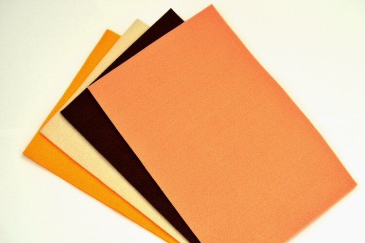 Набор листового фетра Astra Ассорти №4, размер 20х30см, толщина 3мм, 1021-084, 4 листа