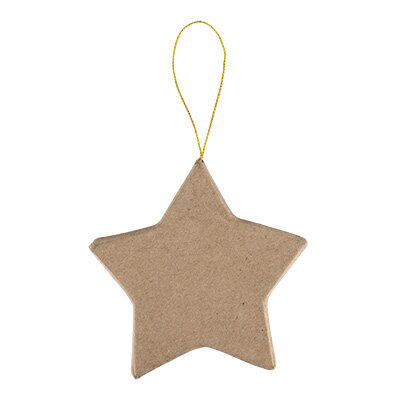 Заготовка для декорирования "Love2art" PAM-109 "фигуры" папье-маше 10.2 х 7.6 х 1.2 см 3 шт №05 звезда (10.2x10.2x1.2)