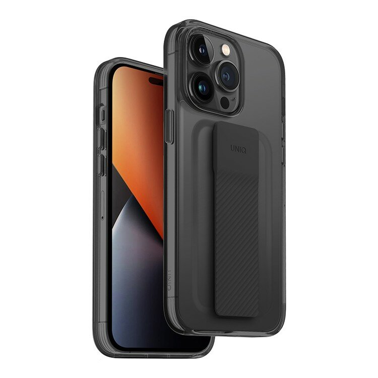 Uniq магнитный чехол с ремешком для iPhone 14 Pro, Heldro Mount серый