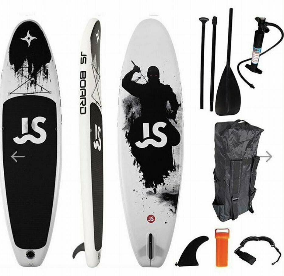 SUP-доска JS Ninja, для прогулок и занятий sup-йогой, до 200 кг, полный комплект