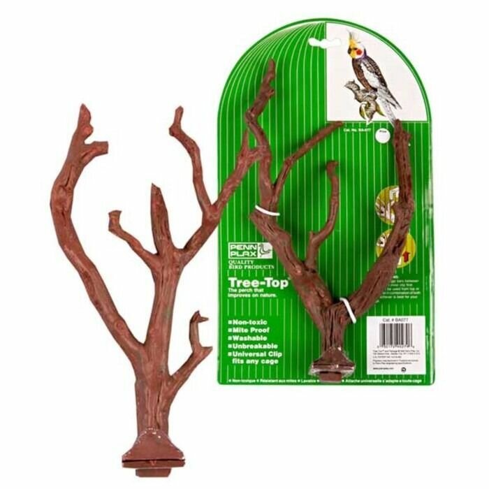 Penn-Plax жердочка для птиц из пластика, Ветка, большая