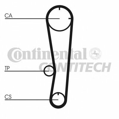 Ремень ГРМ MAZDA 323 1.6 Z=10719 85 ContiTech CT602