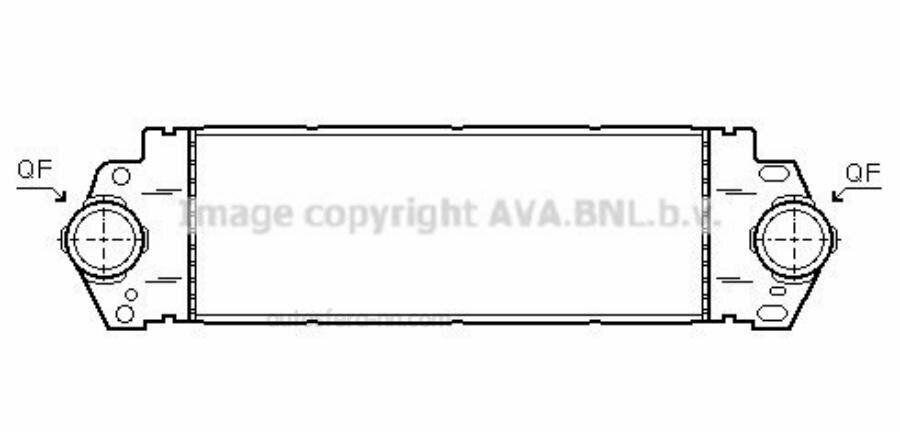 AVA VNA4233 Радиатор интеркулера