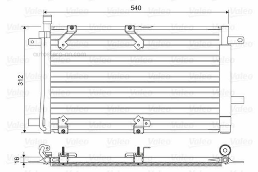 VALEO 810853 Конденсор кондиционера
