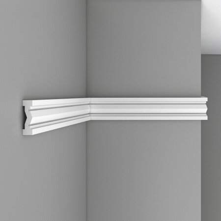 Молдинг Гладкий Decomaster DT-8740 В75хШ20хД2400 мм / Декомастер.