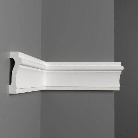 Молдинг гладкий Decomaster A018 В74хШ23хД2000 мм / Декомастер.