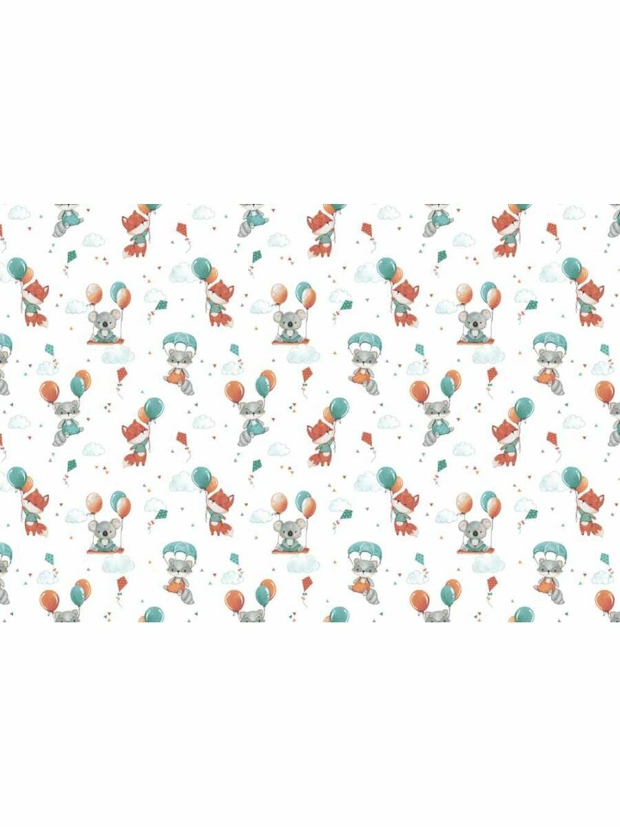 Фланель детская, хлопок 100%, плотность 180г/м2, отрез 120х95см